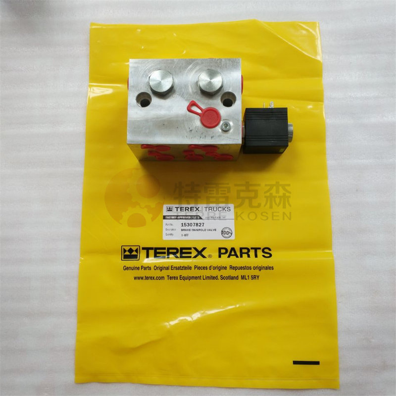 TEREX 15307827 BRAKE MANIFOLD VALVE for terex tr50 truck parts tr100 parts supplier